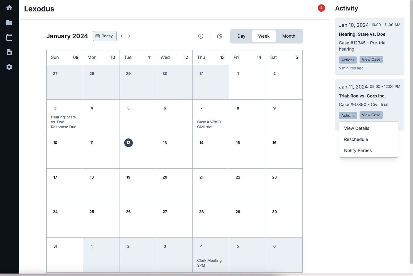 Lexodus Features
